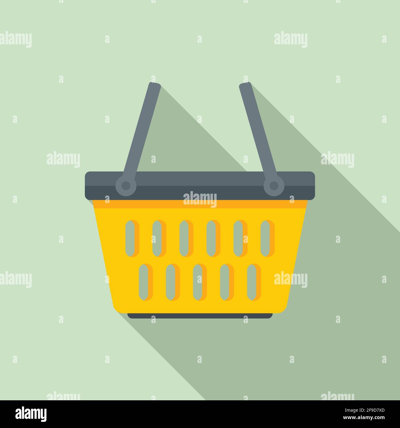 Shop basket icon, flat style Stock Vector Image & Art - Alamy