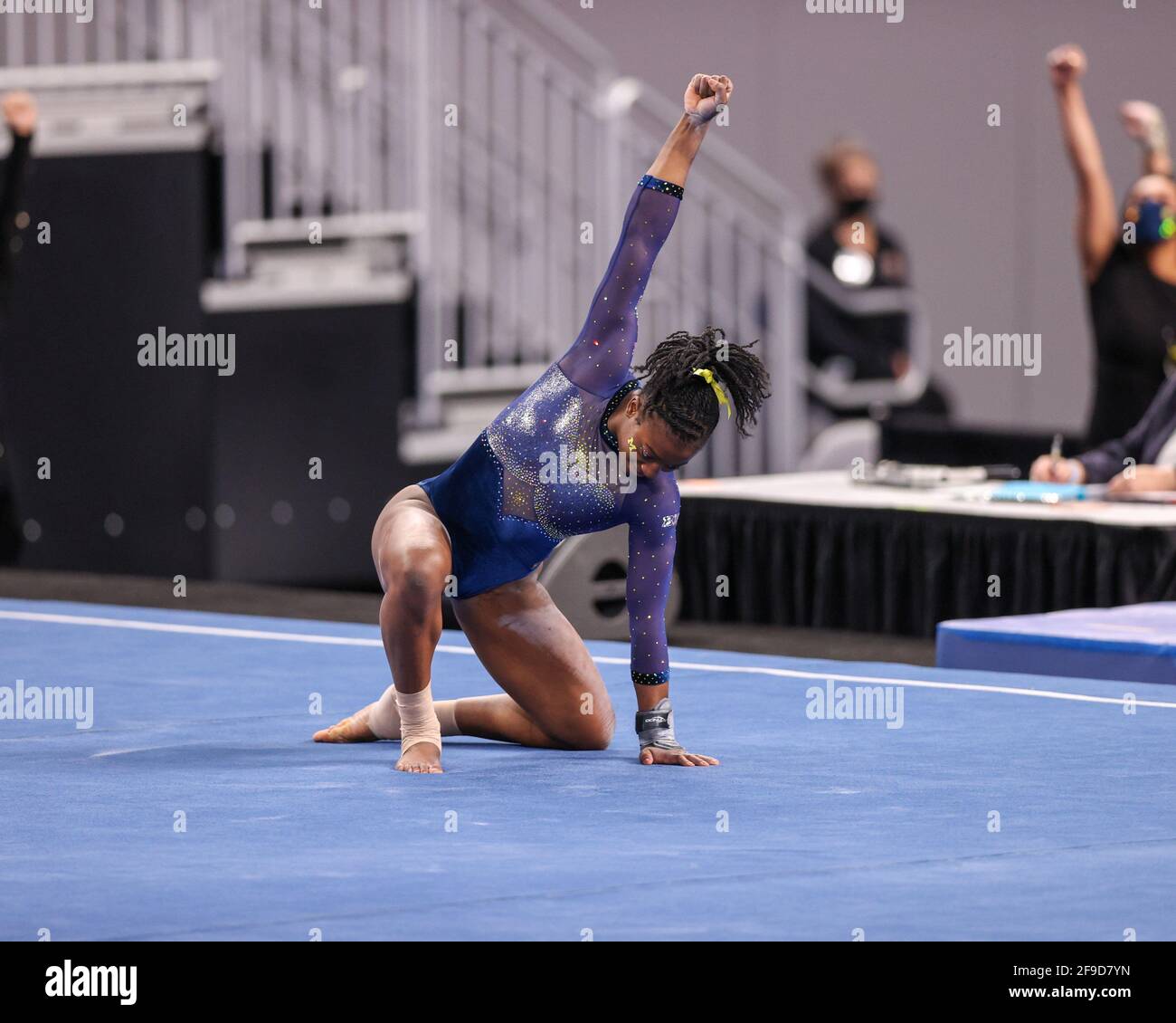 Fort Worth, TX, USA. 17th Apr, 2021. Michigan's Gabby Wilson completes ...