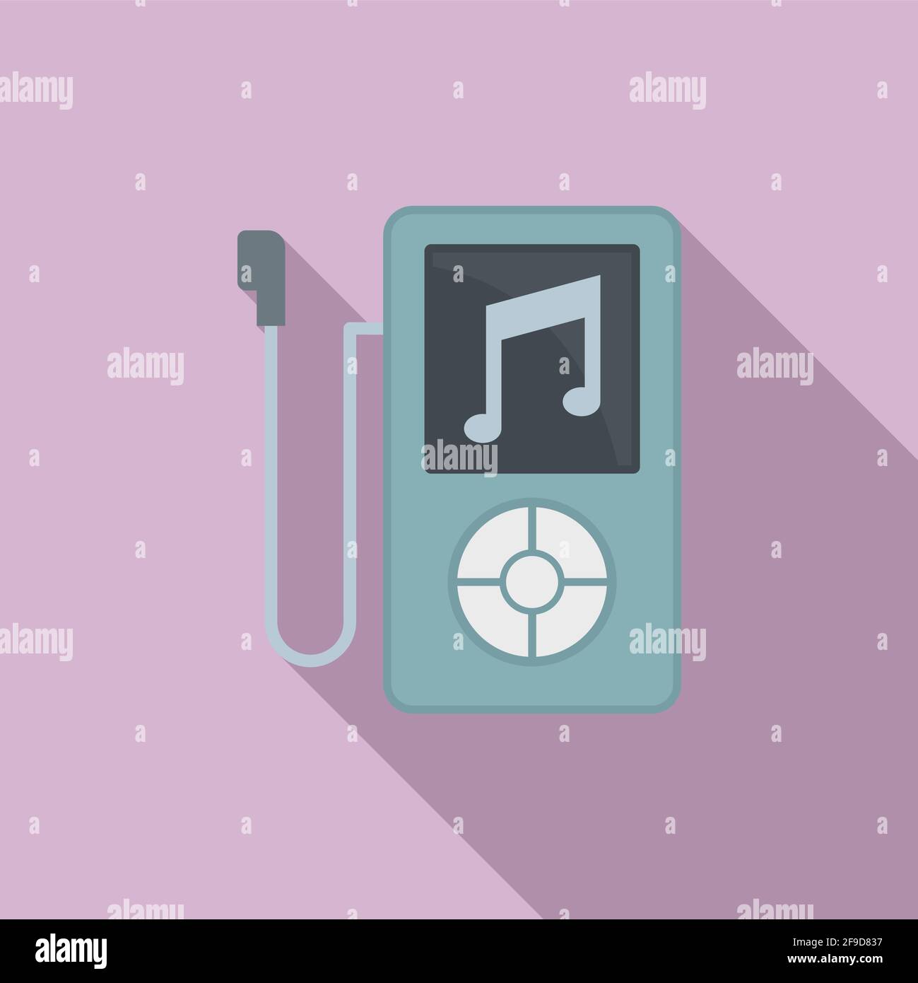 Music player icon, flat style Stock Vector Image & Art - Alamy