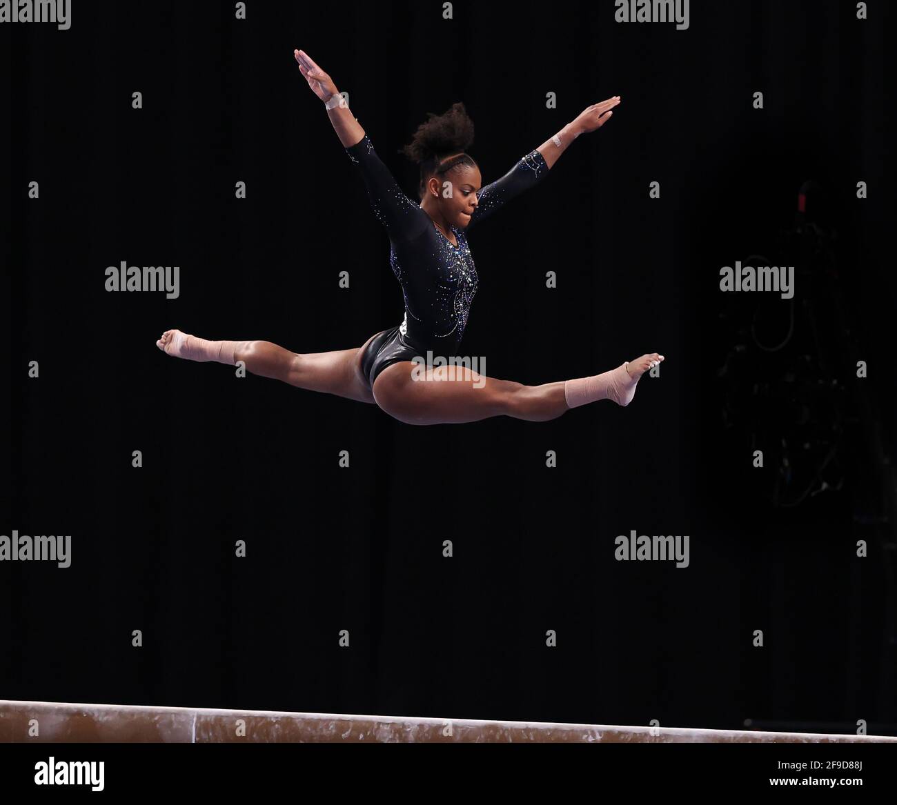 Fort Worth, TX, USA. 17th Apr, 2021. Florida's Trinity Thomas performs ...
