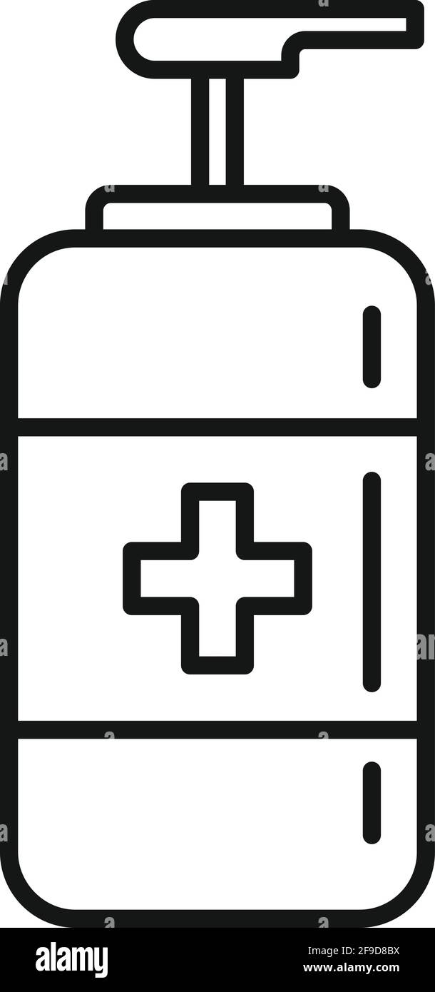 Soap dispenser icon, outline style Stock Vector Image & Art - Alamy