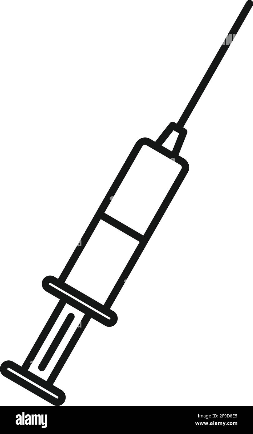 Nurse injection icon outline Black and White Stock Photos & Images - Alamy