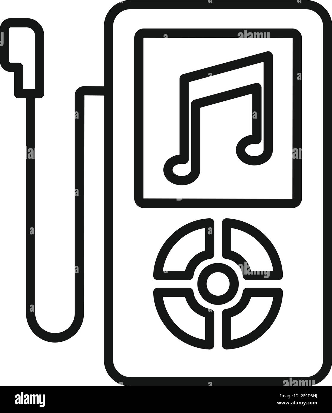 Music player icon, outline style Stock Vector Image & Art - Alamy