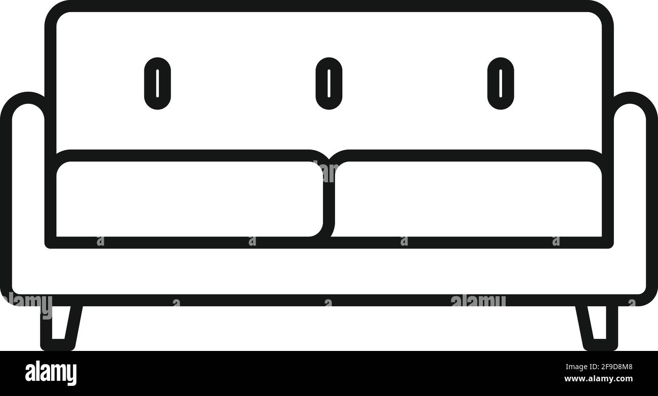 Soft sofa icon, outline style Stock Vector Image & Art - Alamy