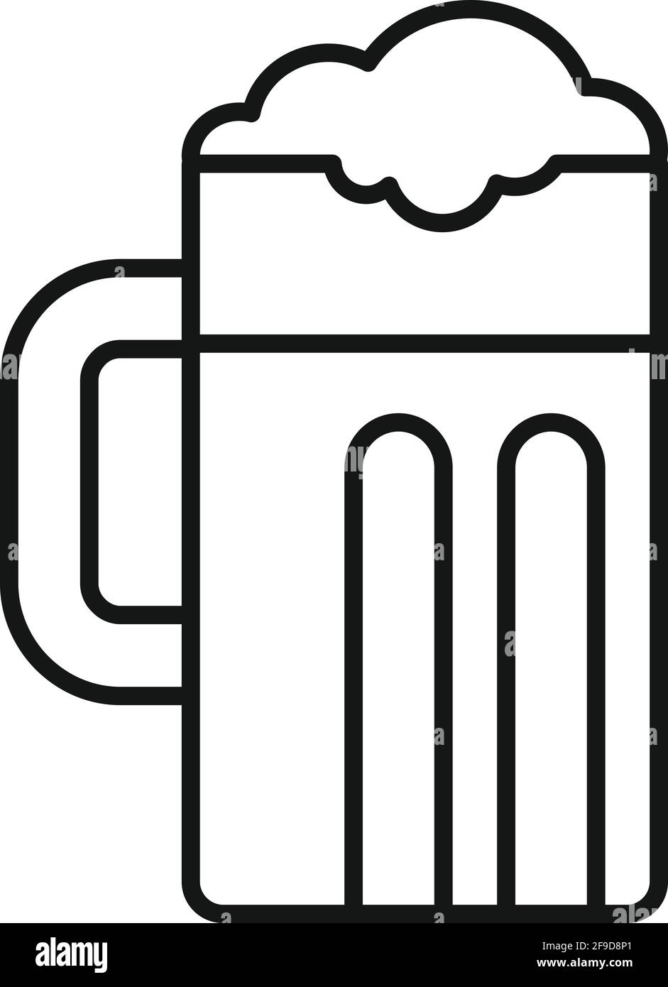 Beer mug icon, outline style Stock Vector Image & Art - Alamy