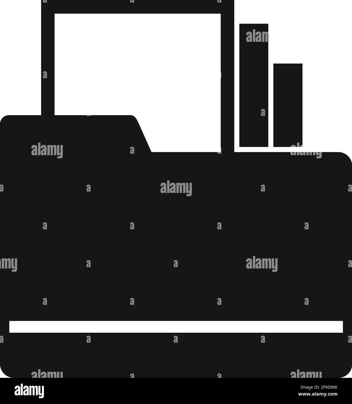 Space organization folder icon, simple style Stock Vector Image & Art ...