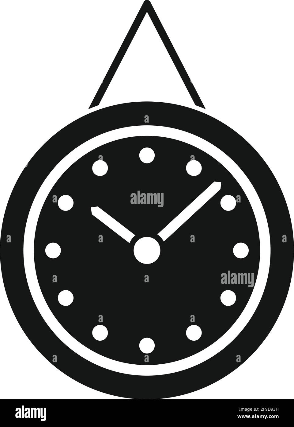 Wall clock icon, simple style Stock Vector Image & Art - Alamy