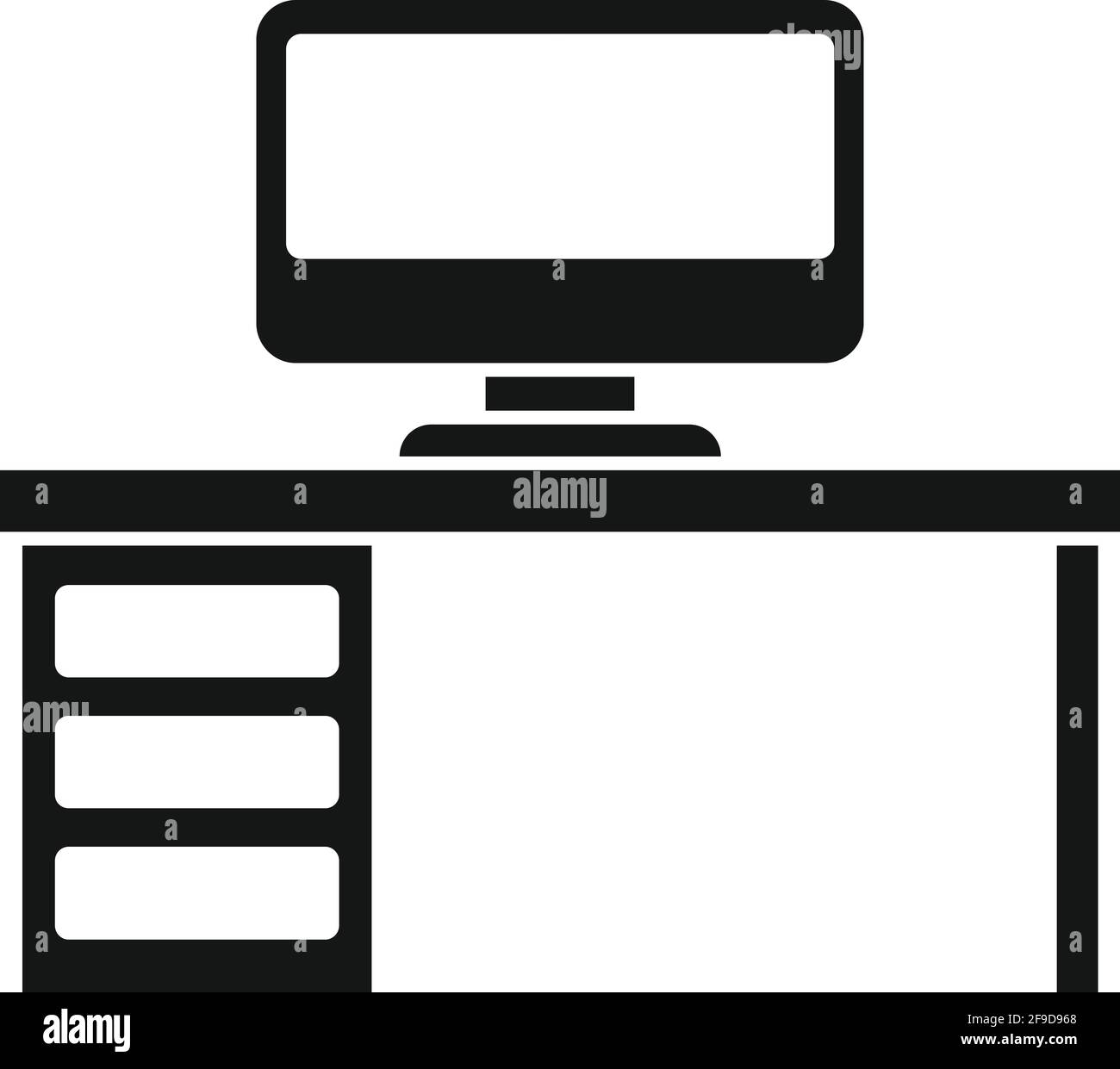 Computer desktop icon, simple style Stock Vector Image & Art - Alamy