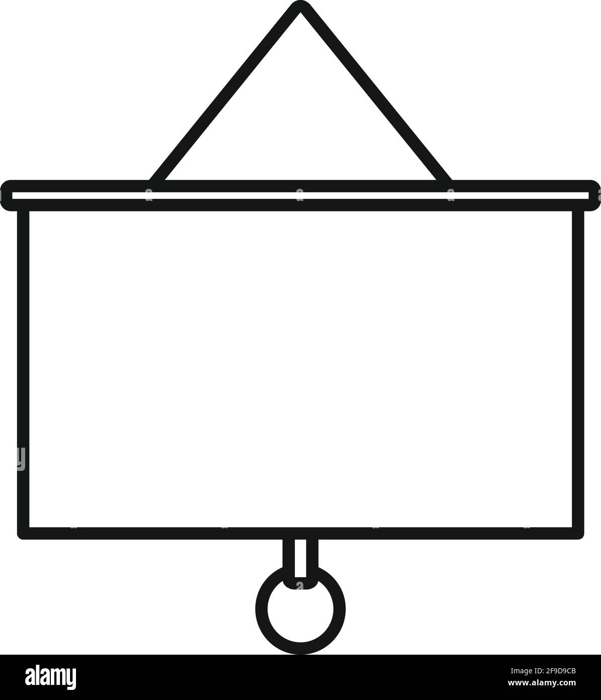 Wall white banner icon, outline style Stock Vector Image & Art - Alamy