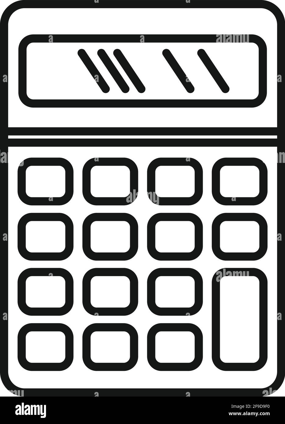 Office calculator icon, outline style Stock Vector Image & Art - Alamy