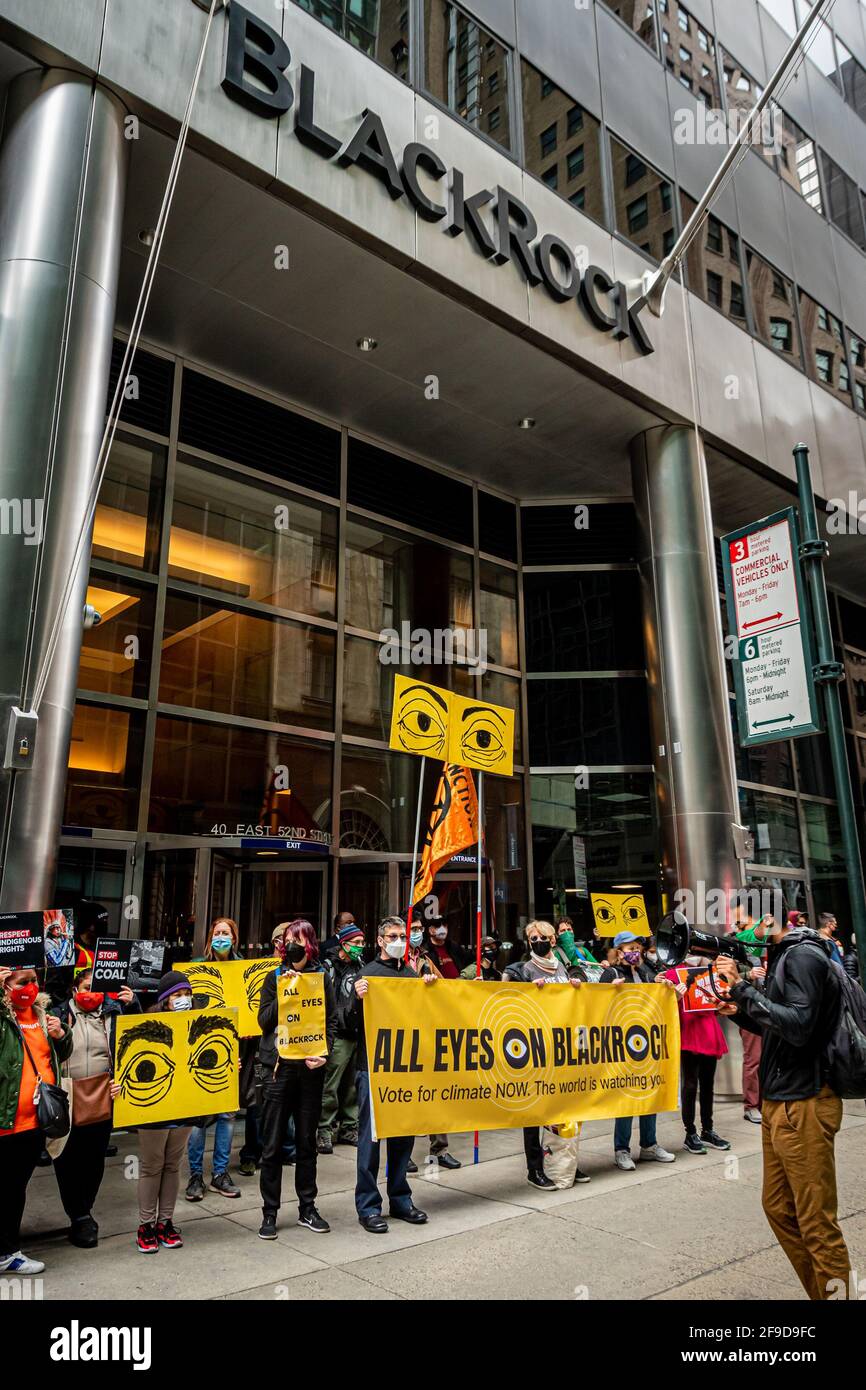 Climate activists with Stop the Money Pipeline held a rally in midtown ...