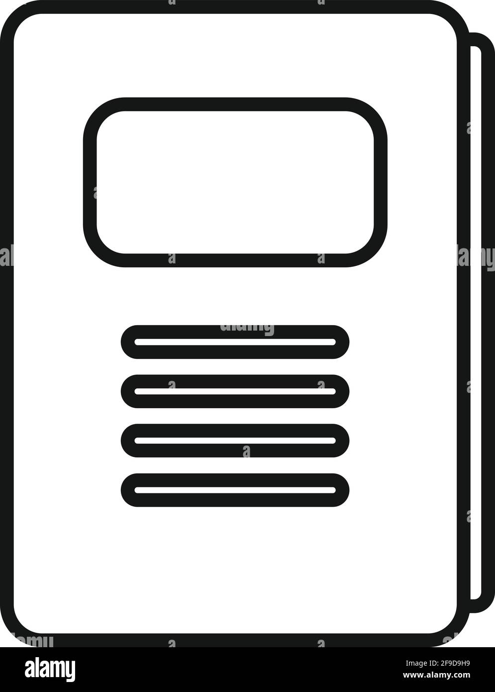 Notebook Icon Outline Style Stock Vector Image And Art Alamy