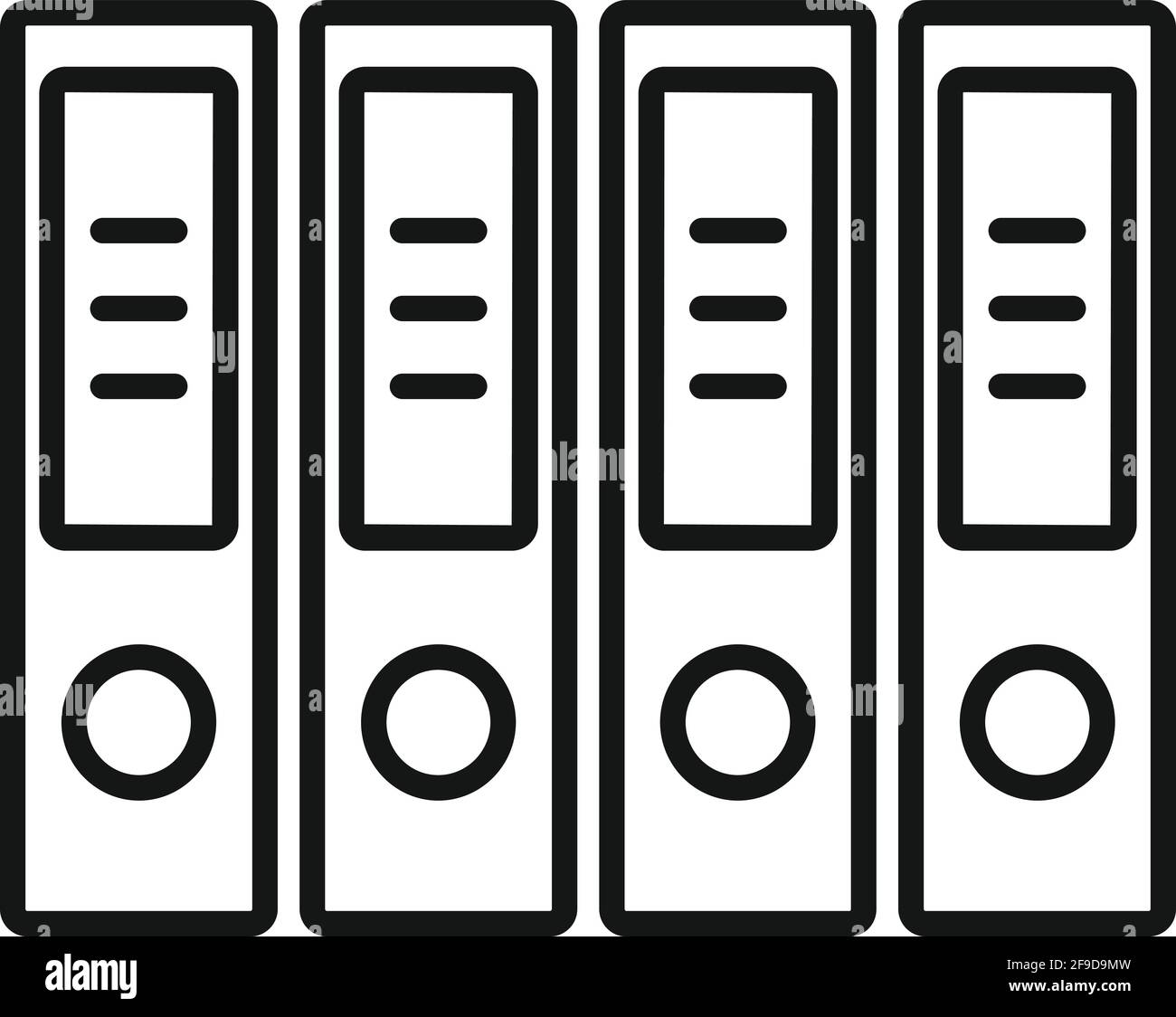 Office folder stack icon, outline style Stock Vector Image & Art - Alamy
