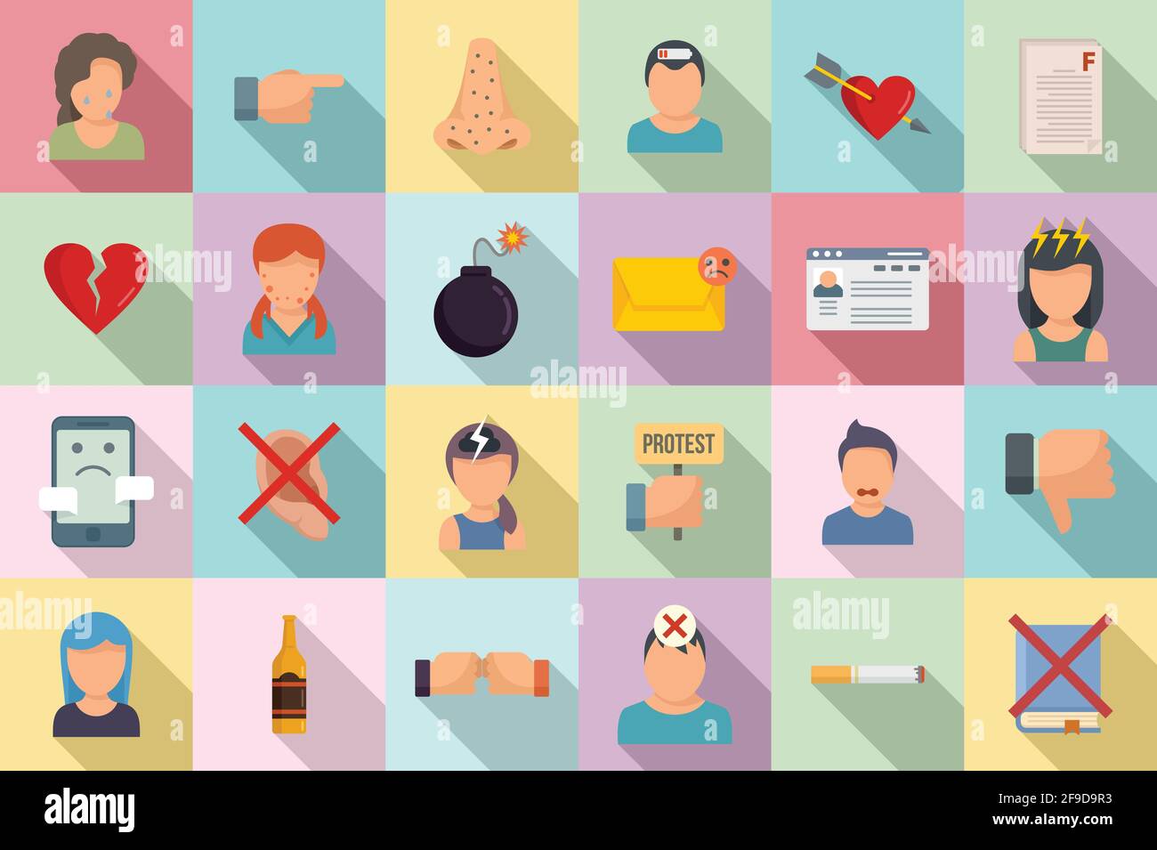 School problems Stock Vector Images - Alamy