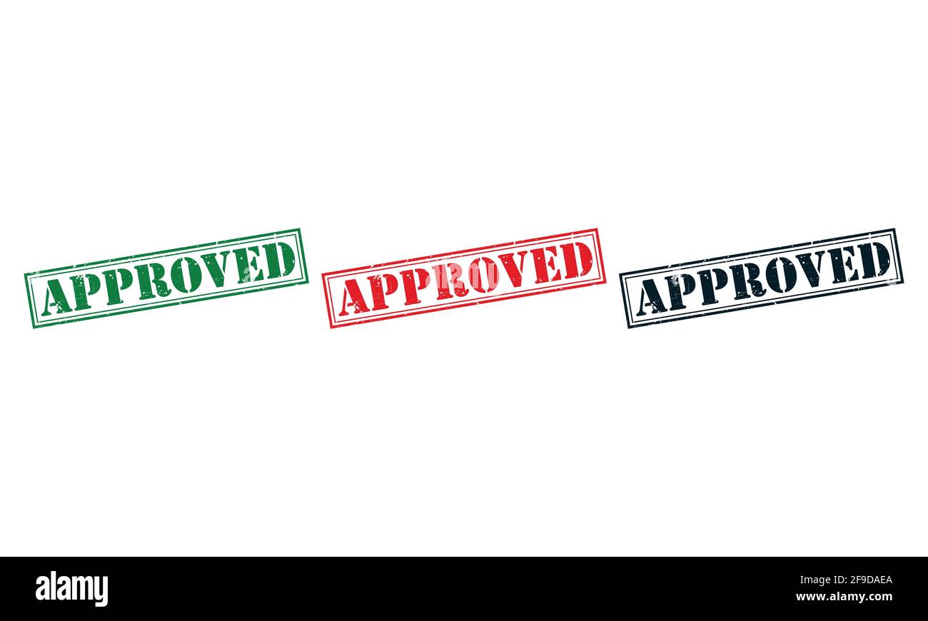 Approved Rubber Stamp around Grunje on White Background. Approved Sign ...