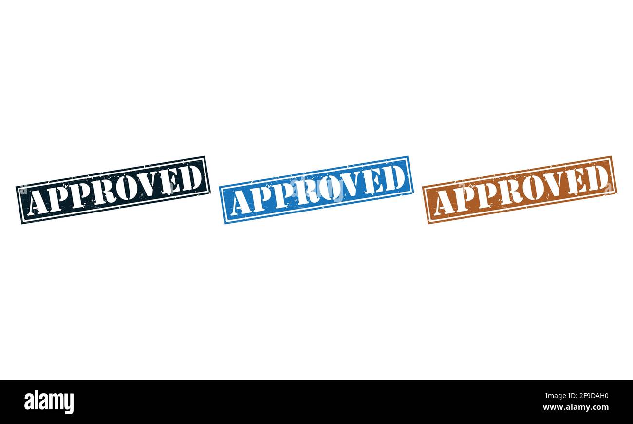 Approved Rubber Stamp around Grunje on White Background. Approved Sign ...