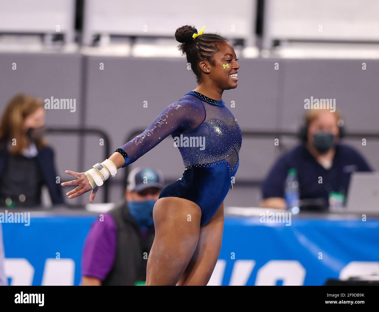 Fort Worth, TX, USA. 17th Apr, 2021. Michigan's Gabby Wilson performs ...