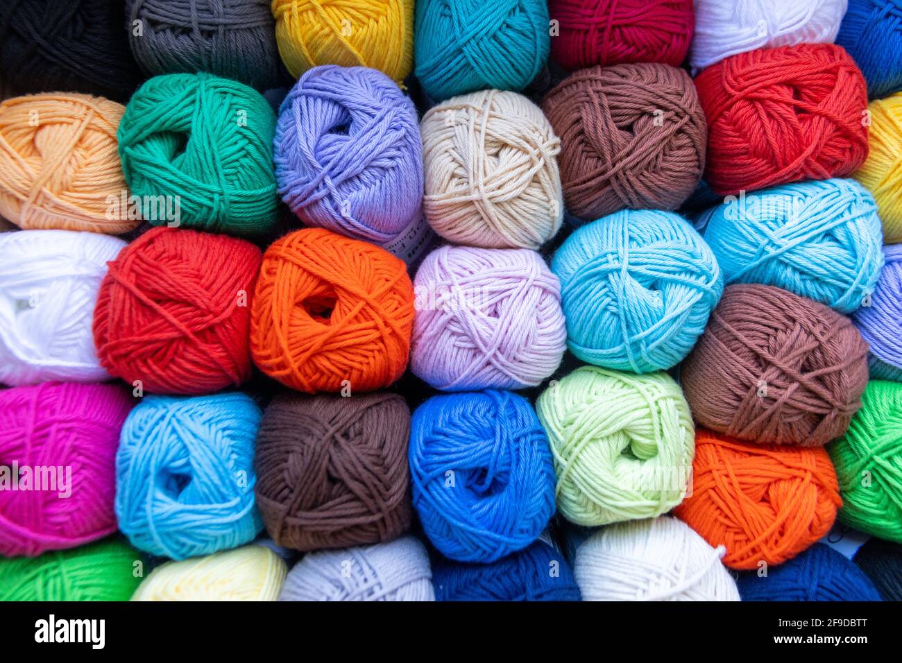 Colorful yarn balls hi-res stock photography and images - Alamy