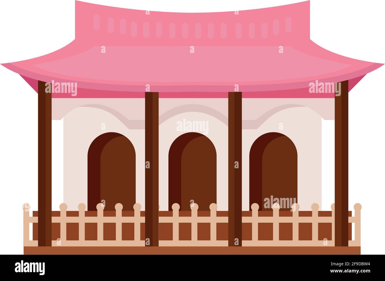 Ancient china wooden house Stock Vector Images - Alamy