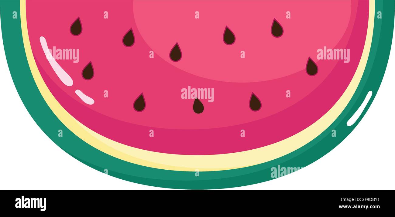 fresh watermelon half Stock Vector Image & Art - Alamy