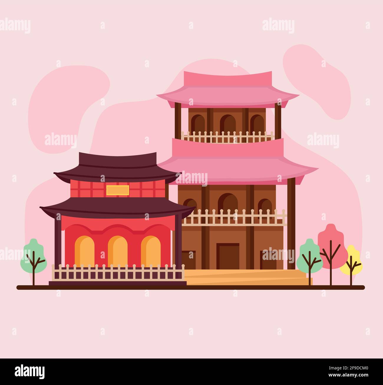 asian architecture constructions Stock Vector Image & Art - Alamy