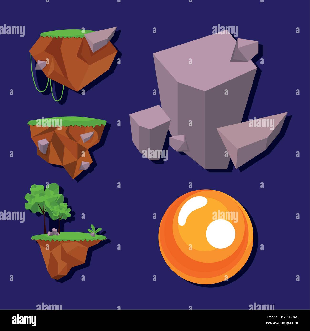 Five stones game Stock Vector Images - Alamy