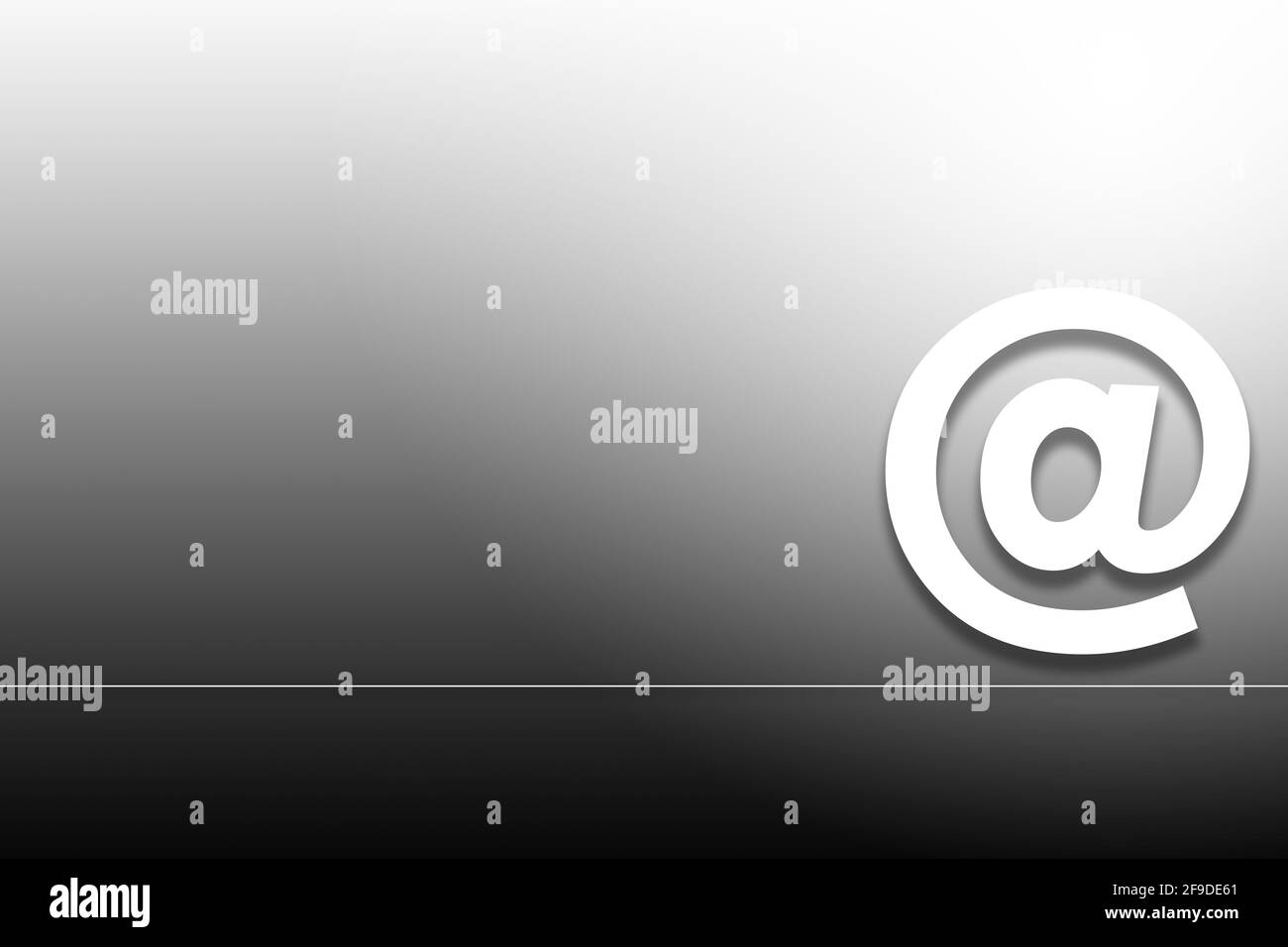 A gradient gray background with the white AT sign on the right Stock ...