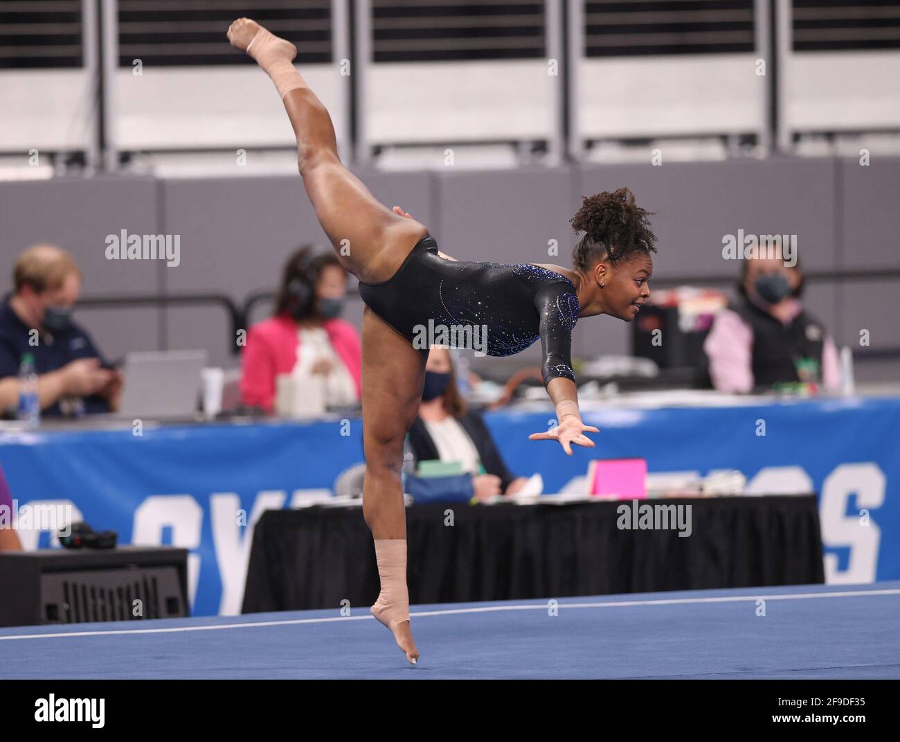 Florida's Trinity Thomas performs her floor routine during the Finals ...
