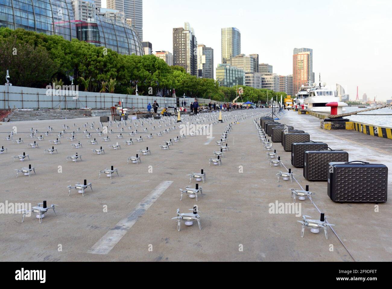 SHANGHAI, CHINA - APRIL 17, 2021 - Drones are ready to be deployed in ...