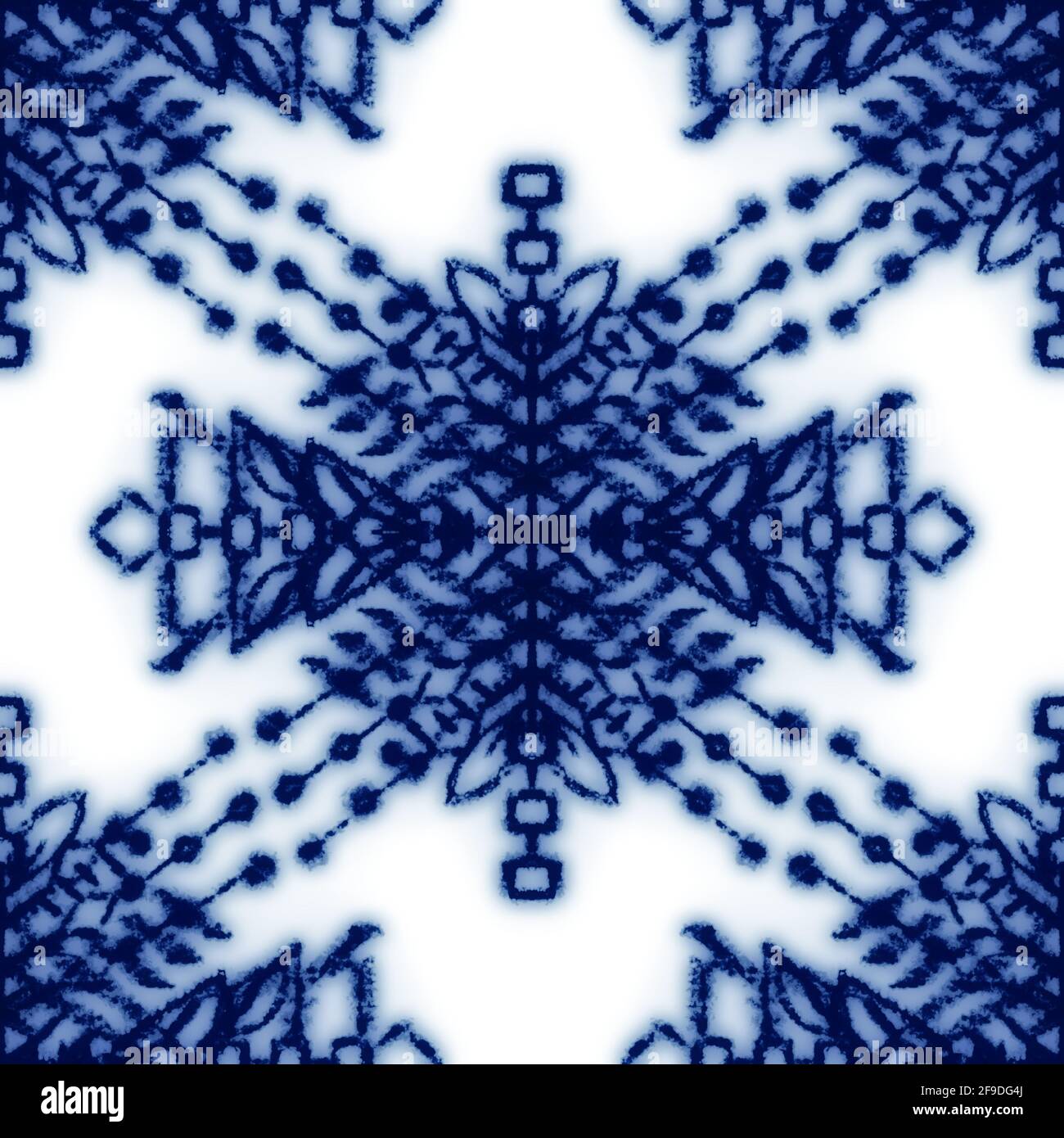 Seamless classic blue and white ceramic design Stock Photo - Alamy