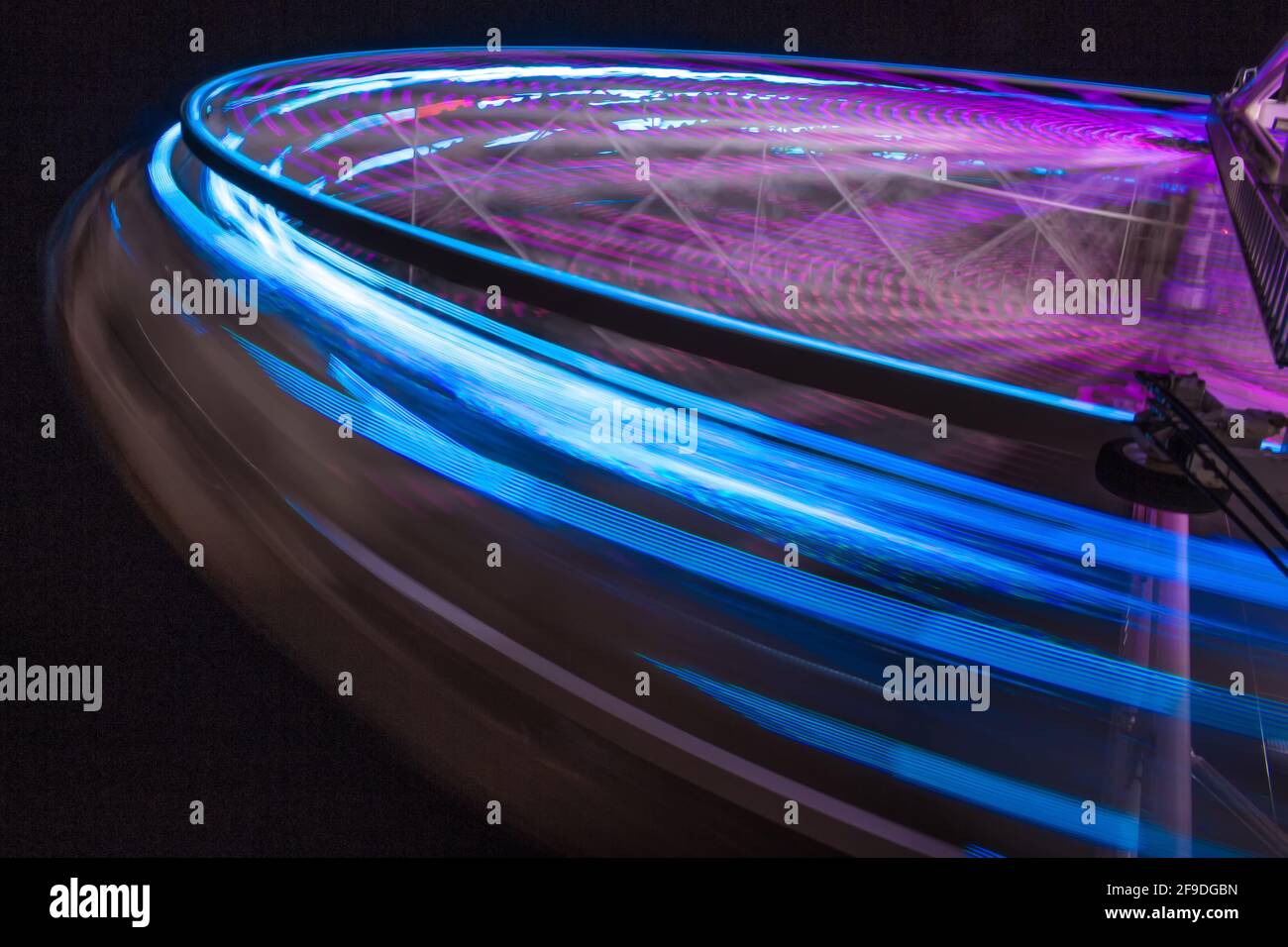 A view of slow shutter effect of traffic lights, vehicle lights, light ...