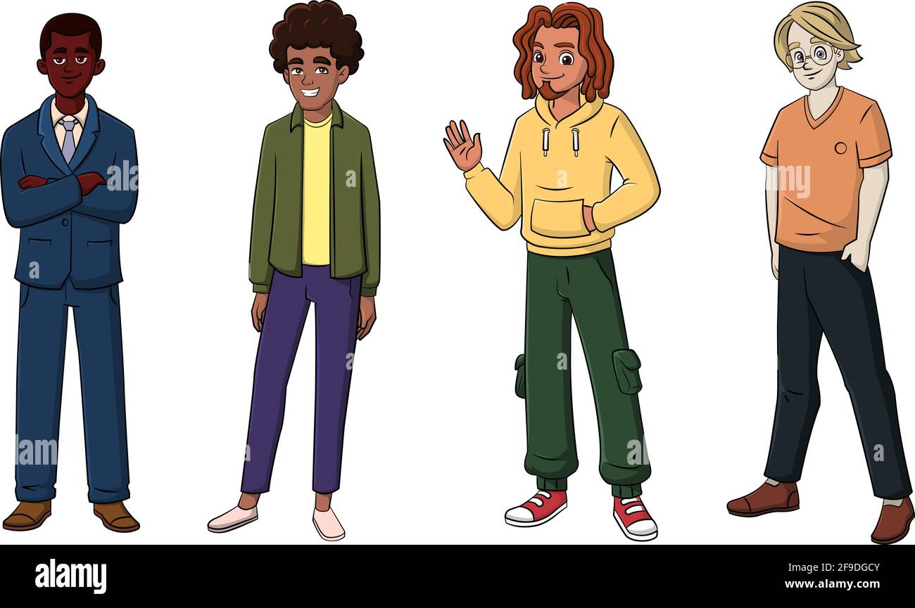 Millennial standing Stock Vector Images - Alamy