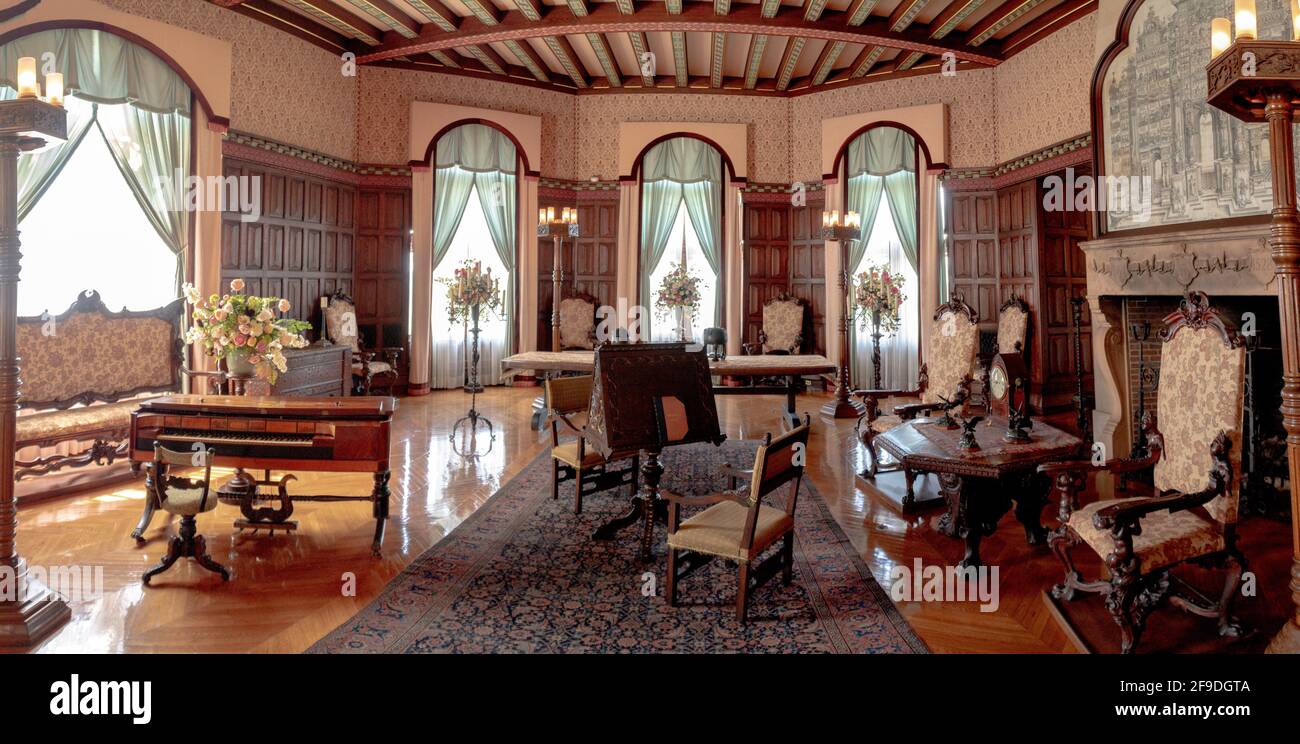 The Music Room of the Biltmore Mansion Stock Photo - Alamy