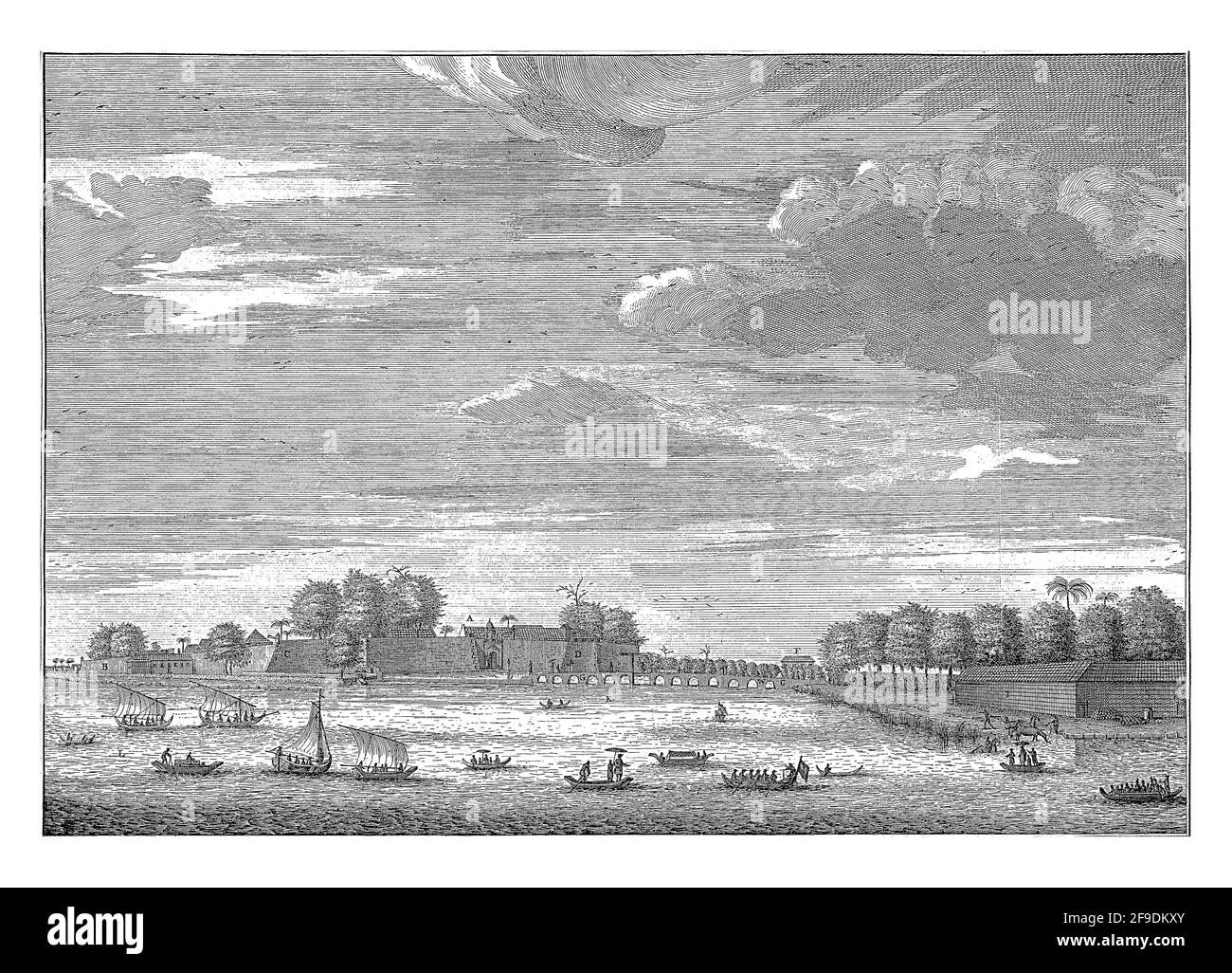 Map and view of batavia Cut Out Stock Images & Pictures - Alamy