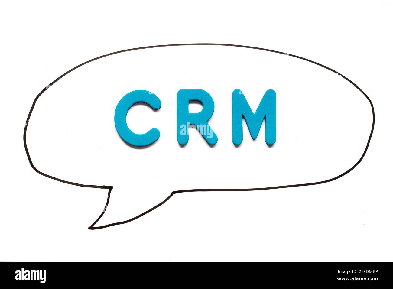 Alphabet letter with word CRM (Abbreviation of Customer Relationship ...