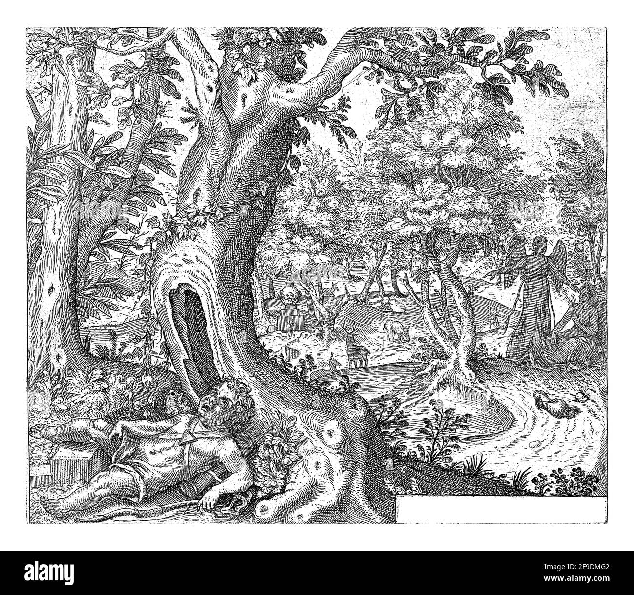 Lying under tree Black and White Stock Photos & Images - Alamy