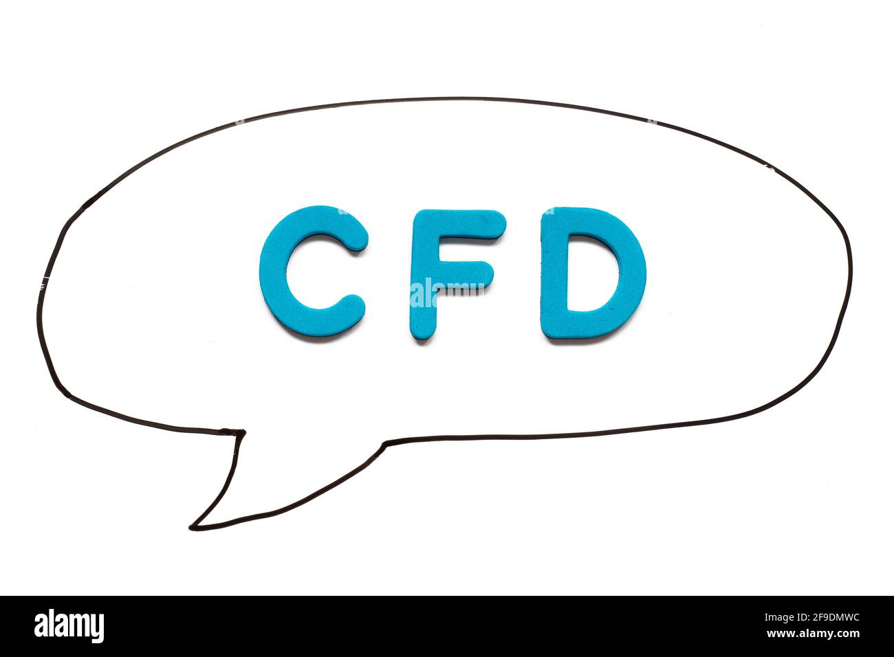 Alphabet letter with word CFD (Abbreviation of Contract for Difference ...