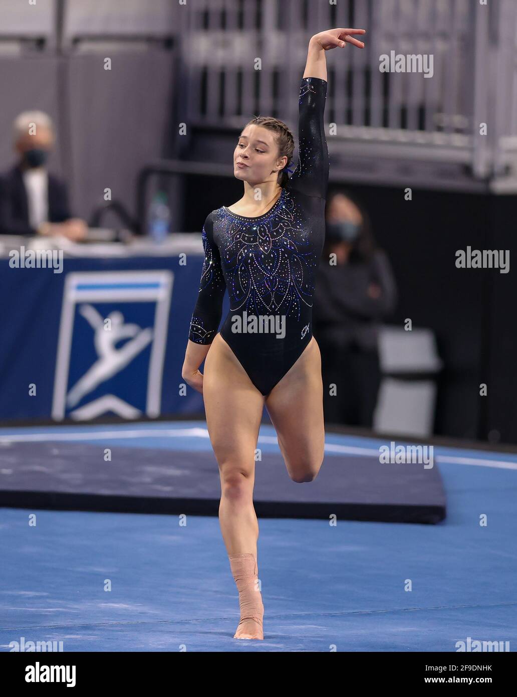 Fort Worth, TX, USA. 17th Apr, 2021. Florida's Megan Skaggs performs ...
