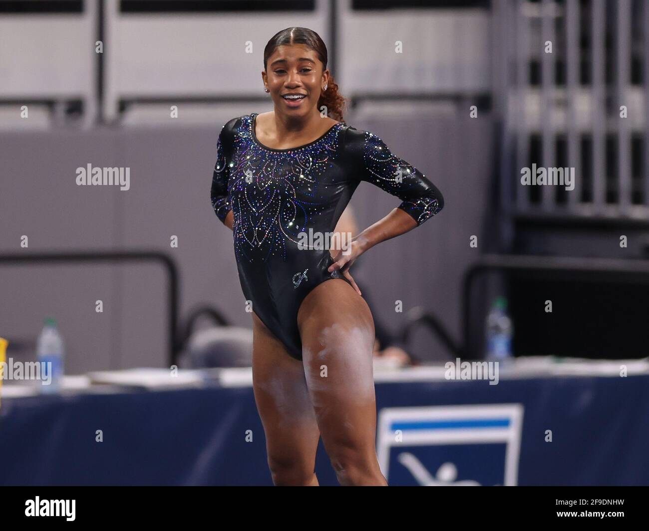 Fort Worth, TX, USA. 17th Apr, 2021. Florida's Nya Reed performs her ...