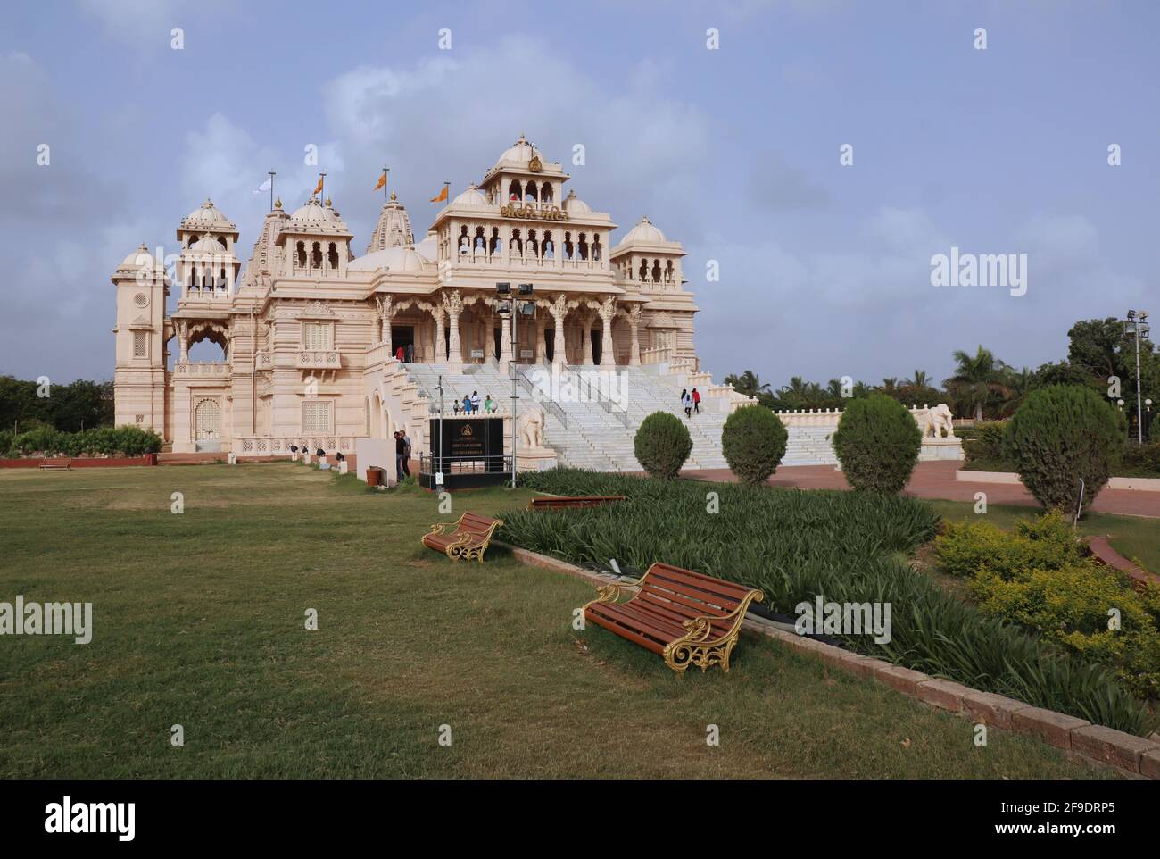 A horizontal shot of Sri Hari Mandir Temple, Porbandar, India Stock ...