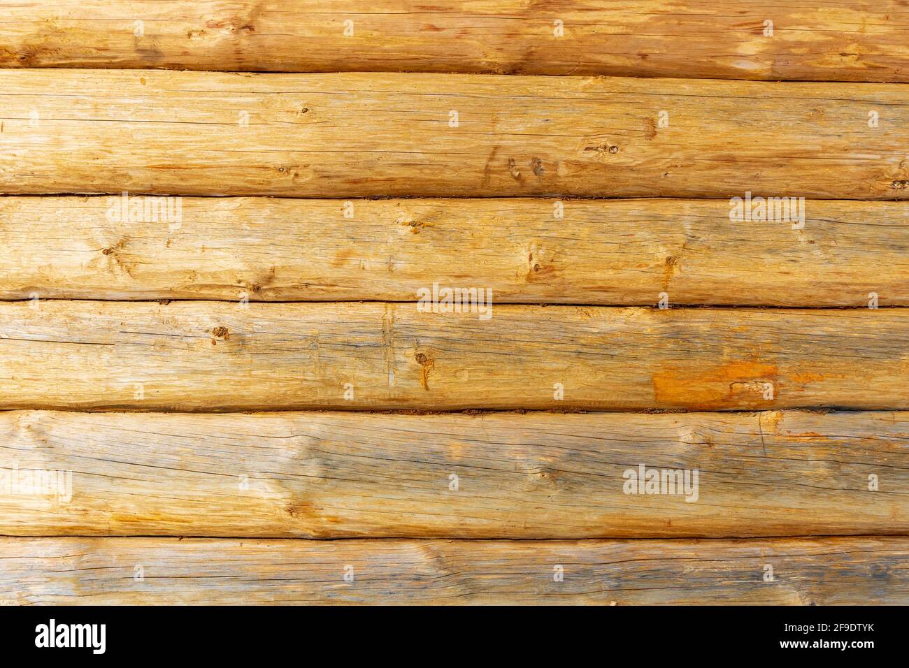 texture background of a log of a wooden house. background with copy ...