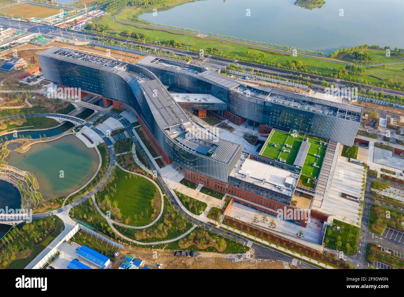 HEFEI, CHINA - APRIL 18, 2021 - Aerial photo shows the Institute of ...