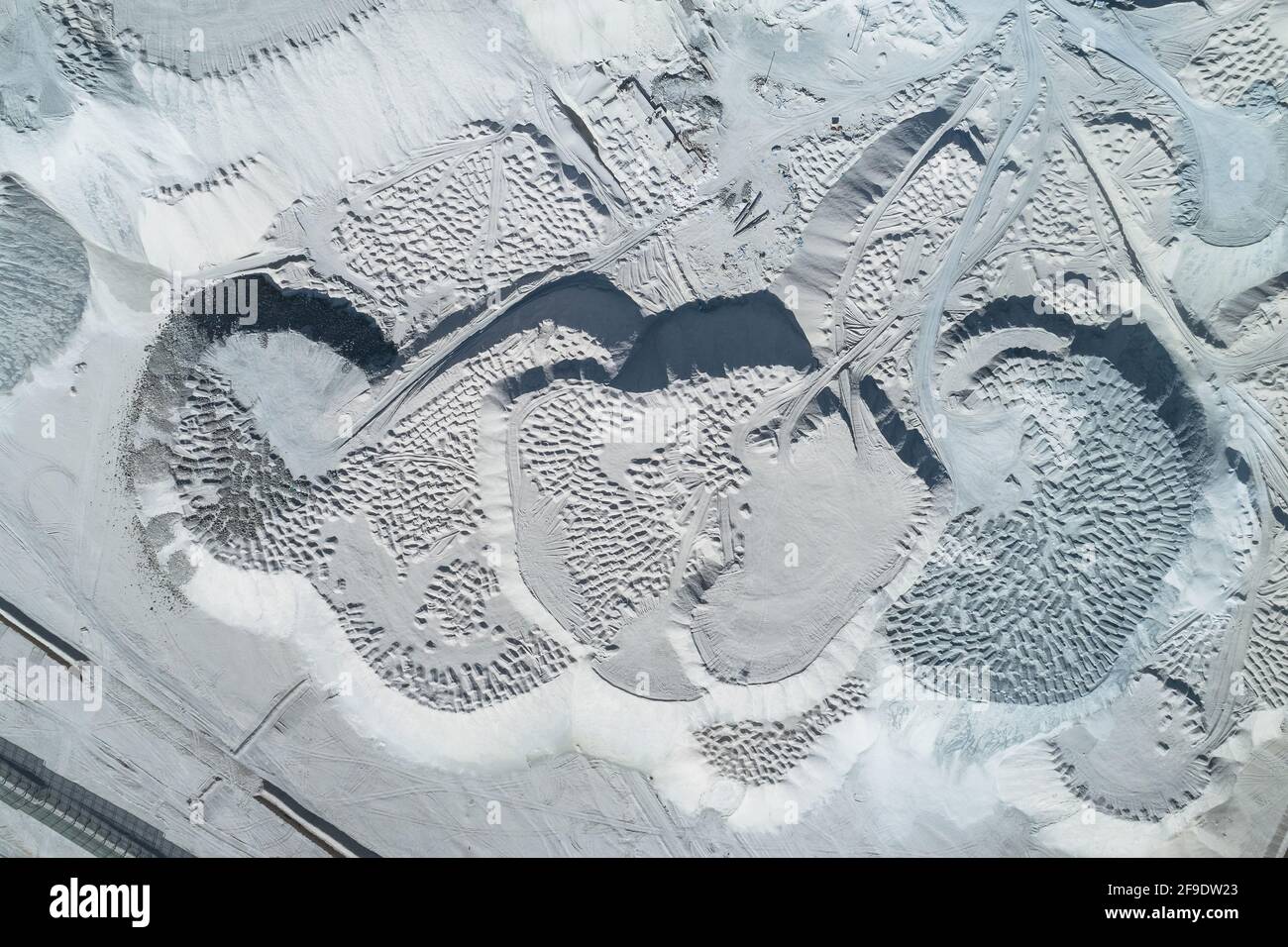 Aerial photography of open-pit asbestos mine Stock Photo - Alamy
