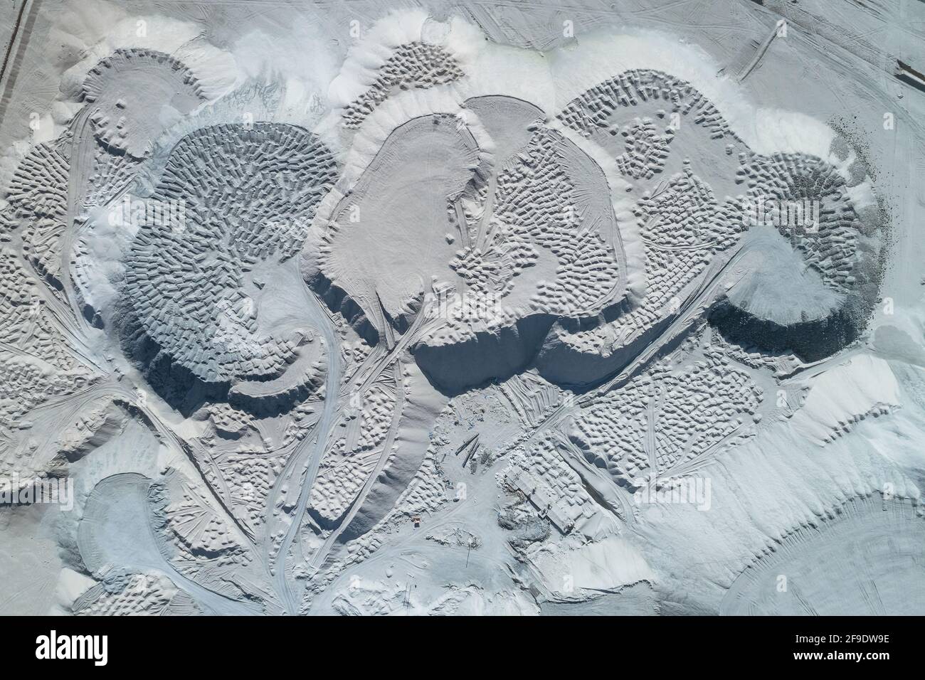 Aerial photography of open-pit asbestos mine Stock Photo - Alamy