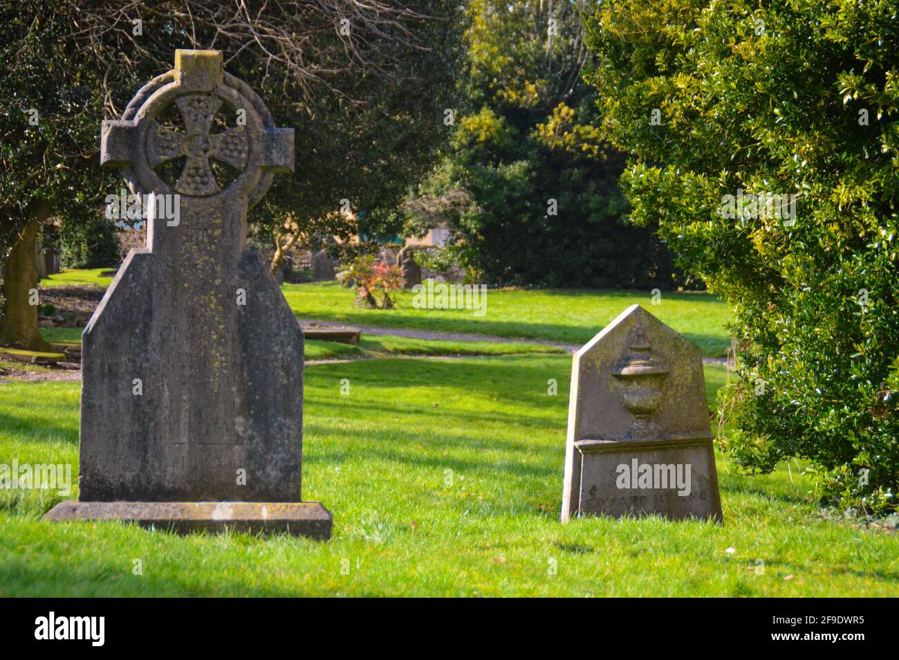 A cemetery with sculptures in Ireland Stock Photo - Alamy