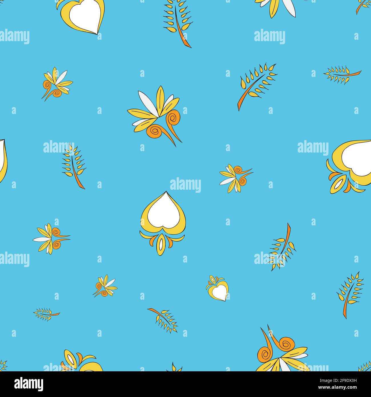 Vector bright blue background Brittany celtic, Breton trational ...