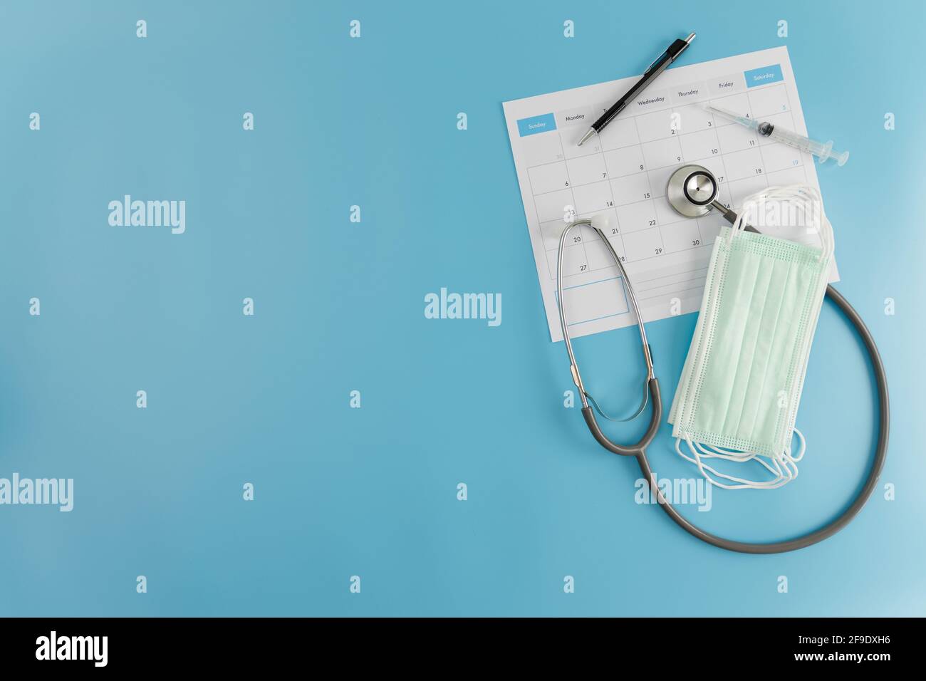 Doctor appointment schedule checkup on calendar Medicine doctor working ...