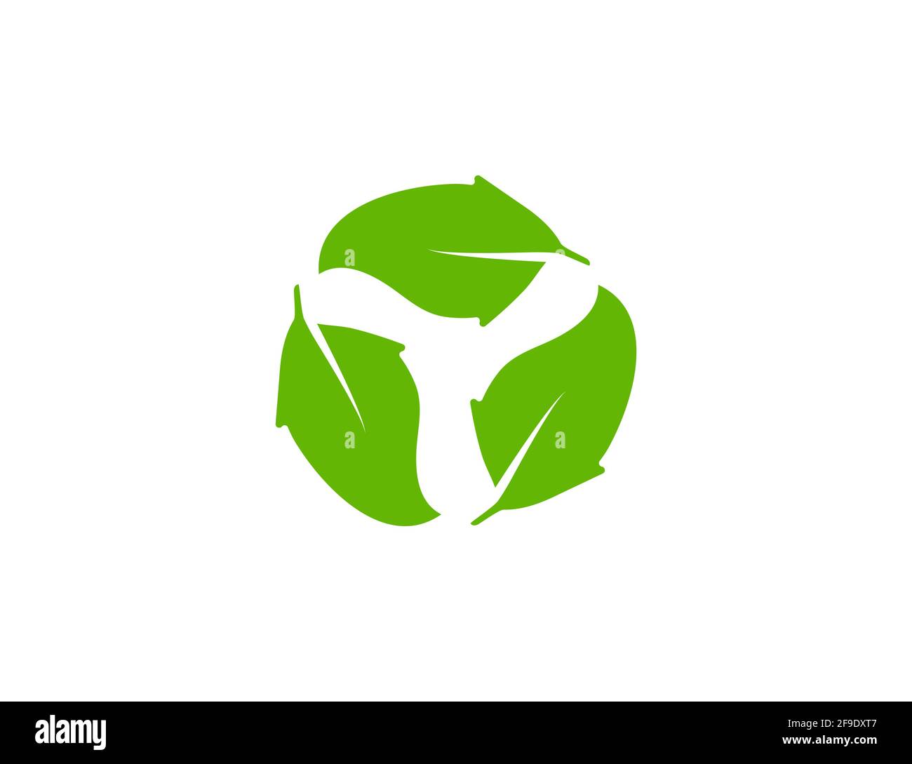 Vector illustration. Eco leaves recycle icon Stock Vector Image & Art ...