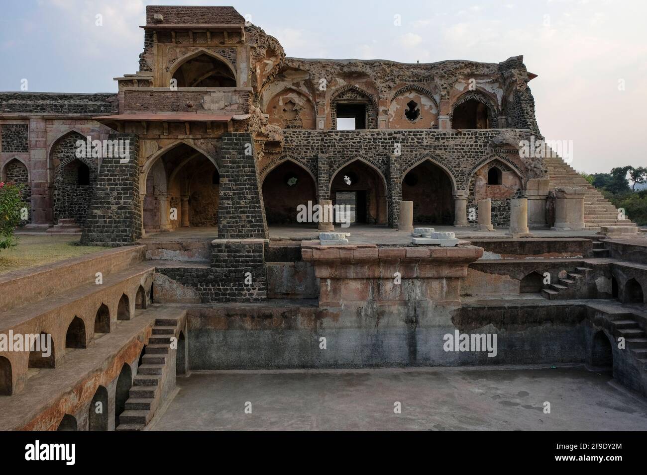 Jal Mahal also called the Water Palace in Mandu, Madhya Pradesh, India ...
