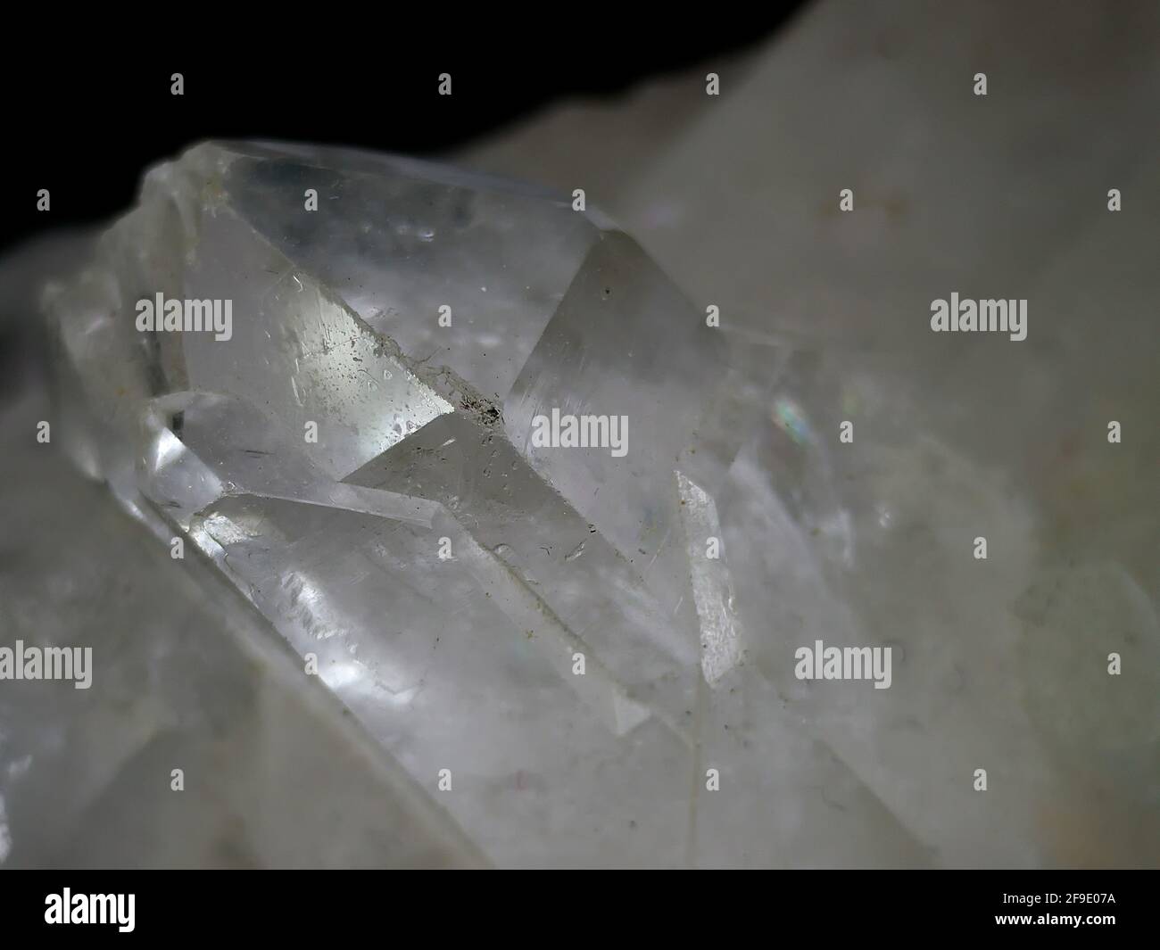 rock crystal, microscopic view Stock Photo - Alamy